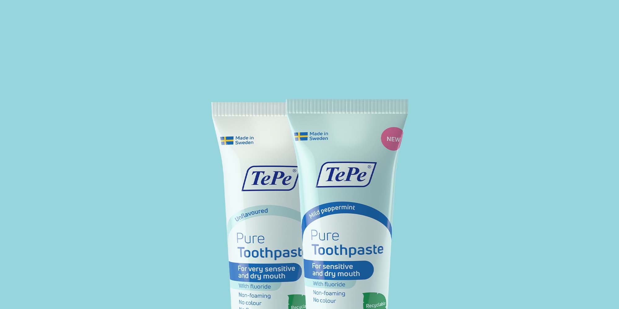 TePe Pure Toothpaste for sensitive gums and dry mouth | TePe
