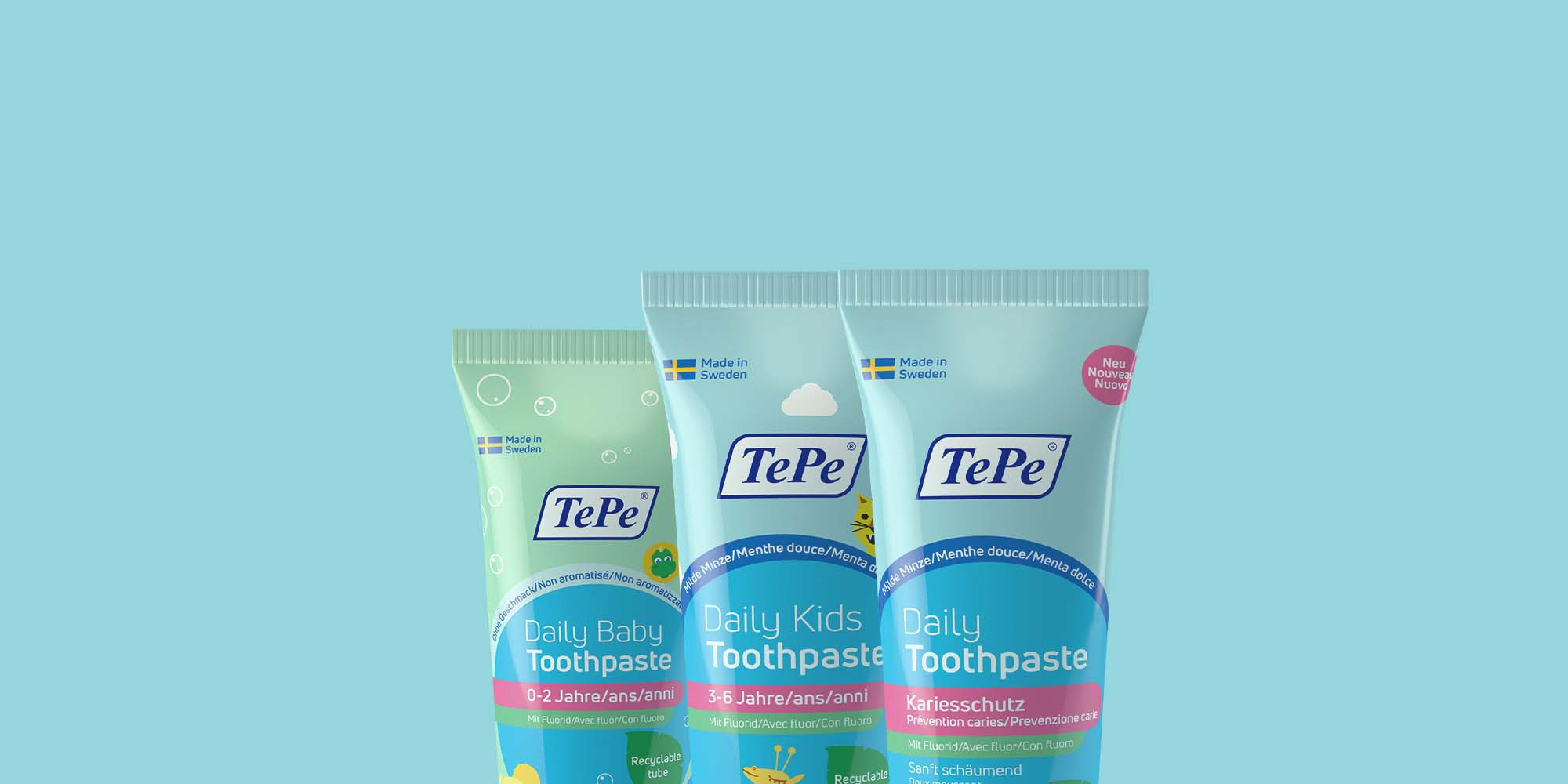 Zahnpasta TePe Daily™ | Zur täglichen Zahnpflege