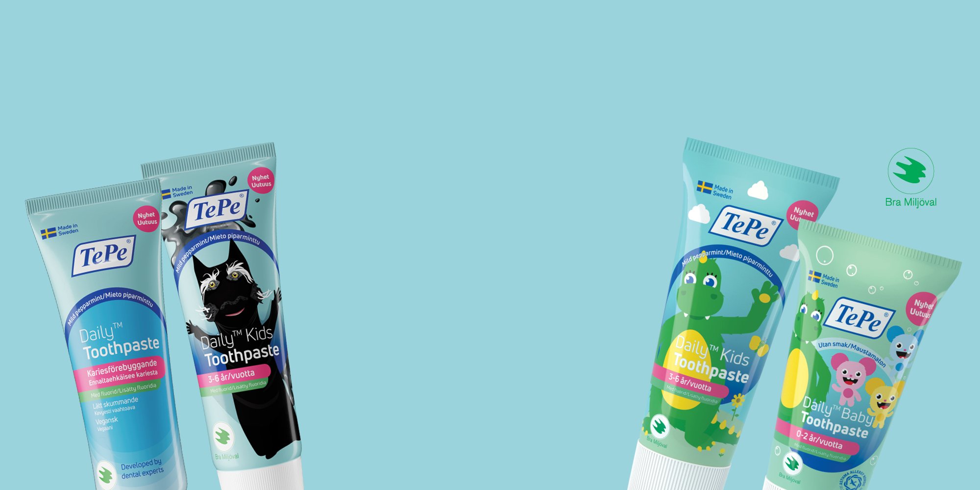 TePe Daily™ Toothpaste - skonsam för hela familjen